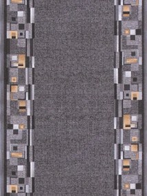 Associated Weavers, Protiskluzový běhoun na míru Bombay 97, šíře 100 cm, šedá, chodba / předsíň