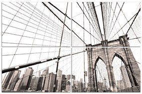Obraz na plátně - Manhattan Bridge 1925D (120x80 cm)