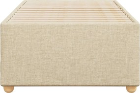 Rám postele bez matrací krémově 90x190 cm textil 3284699