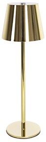 Toolight Toolight, dotyková LED noční stolní lampa 5W, 3 barvy světla, USB napájení, APP1364-T GOLD, zlatá lesklá, OSW-08627