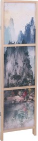 Paraván HWC-O70, dělící stěna - 170 × 137 cm - hory