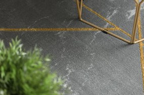 Koberec EMERALD exkluzivní 1012 glamour, styl geometrický, marmur šedý/zlatý