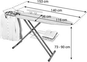 TESCOMA Žehlicí prkno s rukávníkem FANCY HOME
