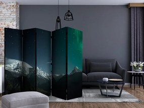 Paraván Northern lights Dekorhome 225x172 cm (5-dílný)