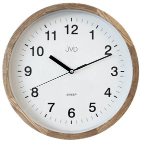 JVD Kulaté dřevěné nástěnné hodiny JVD NS19019/78