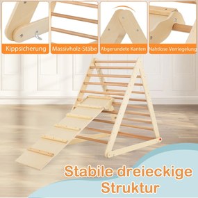 Costway Horolezecký trojúhelník s žebříkovým skládacím trojúhelníkem příčky