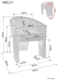 Křeslo Nelly béžové