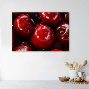 Gario Obraz na plátně Třešně v kapkách vody Rozměry: 60 x 40 cm