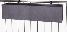 Balkonový truhlík BENNO, vláknocement, šířka 82 cm, šedý