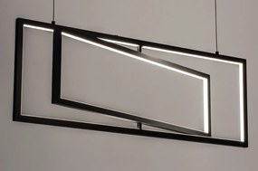 Závěsné LED svítidlo nad stůl Dual Frame Line Black