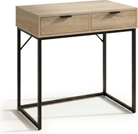 Konzolový stolek Elano 80 cm černý/Dub Sonoma