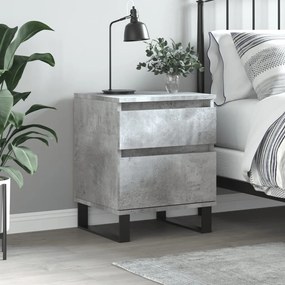 vidaXL Noční stolek 40 x 35 x 50 cm kompozitní dřevo [830688] Barva: Betonová šedá
