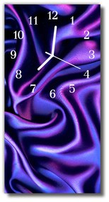 Skleněné hodiny vertikální Sametová plátna fialová