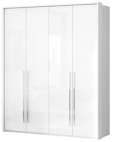 Čtyřdveřová skříň Tiana-bílá - P42B/PN s osvětlením