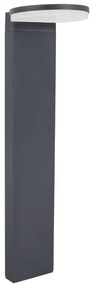 Tmavě šedé kovové venkovní sloupkové LED světlo Nova Luce Posen 65 cm