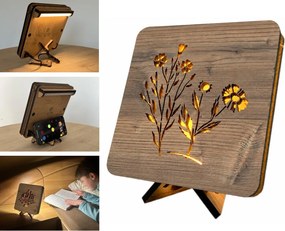 Li-Go "Hvozdík" lampa 19x19 cm provedení povrchu: jedle