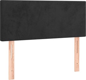 Box spring postel s matrací černá 120 x 200 cm samet 3141175
