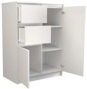 Komoda ZEN 2+2 70cm BÍLÁ matná