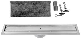 BPS-koupelny Sprchový odtokový žlab 2in1 DL02  90 cm, satén
