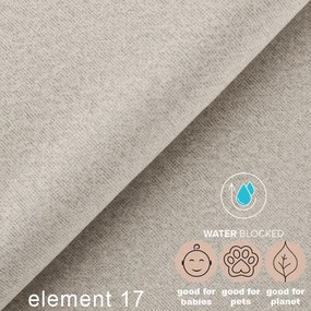 Sedací souprava ANA | 220x135 | rozkládací + 2x úložný prostor | UNI provedení | element 17 světle béžová | s WATER BLOCKED funkcí
