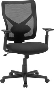 XXXLutz OTOČNÁ ŽIDLE, síťovina, netkaná textilie, černá Boxxx - Online Only kancelářské židle - 002543006804