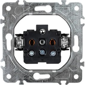 Elhard Zásuvka Rondo s hranatým rámečkem, bílá - kompletní set RD6100W