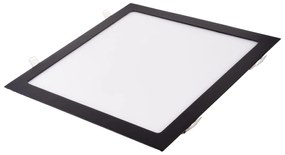 T-LED BSN24 LED panel 24W černý čtverec Studená bílá