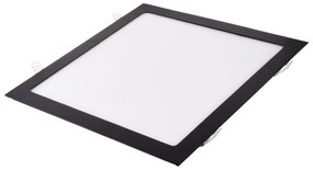 T-LED BSN24 LED panel 24W černý čtverec Teplá bílá