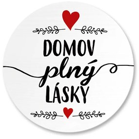 HD Domov Dřevěný podtácek Domov plný lásky Sladký domov