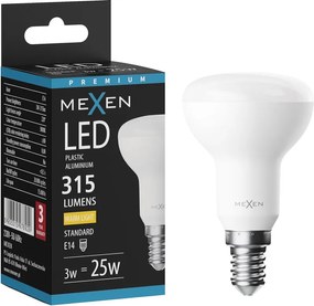 Mexen Nova, LED žárovka E14, R50, 3W, Teplá - 3000K, 315 lm - L103-E14-0330-01