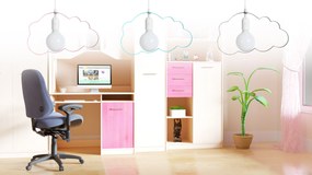 Toolight Rea, ZÁVĚSNÁ CLOUDOVÁ SVĚTLA JASNÁ RŮŽOVÁ, OSW-00451