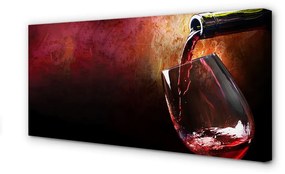 Obrazy na plátně červené víno 120x60 cm