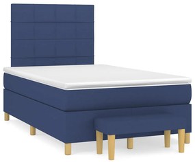 Box spring postel s matrací černá 120x190 cm textil 3270410