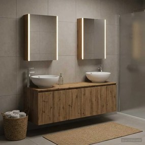 Sada koupelnových skříněk 5 ks Dub artisan Kompozitní dřevo 3406494