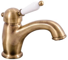 Slezák - RAV Umyvadlová baterie bez výpusti LABE - L526.xSM, Stará mosaz (Bronz) Připojovací hadičky - závit: 3/8"