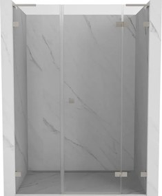 Mexen Lunar L, Otočné pravé sprchové dveře 120 cm, 8mm čiré sklo, ocelový profil, 834SL-120-050-97-00-P