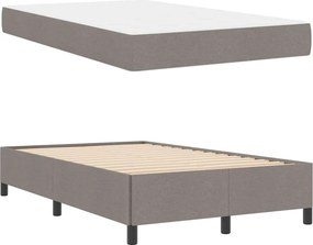 Postel s boxspringem Taupe 120 x 190 cm textil 3398847