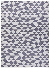 Dywany Łuszczów, Kusový koberec Sion Sisal Triangles 22373 ecru/blue-pink – na ven i na doma, 120x170, vícebarevná, chodba / předsíň