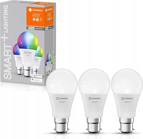 Ledvance Smart Led Rgb žárovky, 9W, B22d, 3ks