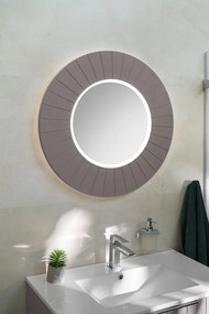 Sapho Sapho, LUMIRO STRIP kulaté zrcadlo s LED osvětlením v rámu, průměr 90cm, agila, LR950-4343S