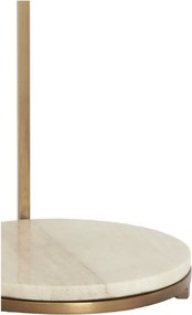 Kulatý odkládací stolek s mramorovou deskou ø 26 cm Leda – Light &amp; Living