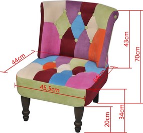 Patchwork křesla 2ks