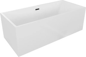 Mexen Vigo volně stojící vana 178,5 x 80 cm, bílá, přepad černý - 51251788000-70