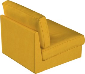 Potah na neskládací křeslo IKEA Kivik barva žlutá látka pletený vzor
