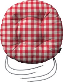 Sedák Adam  barva červená látka vzorované