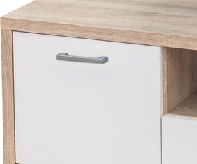 TV komoda Nova RTV 120, dub sonoma/bílá