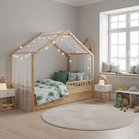 Postel Montessori BIANKA, 90x200, masiv přírodní Kondela 0000396818