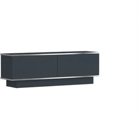 TV stolek ALVIN 135 cm, antracit/stříbrná