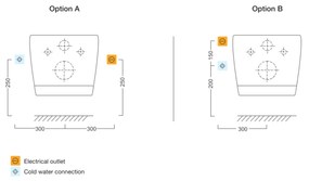 Sapho PURA závěsné WC s elektronickým bidetem USPA LUX UB-6635RU-1