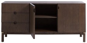 Designová komoda Takayoshi 160 cm tmavě hnědá
